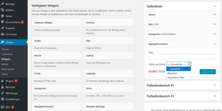 Menü erstellen in WordPress - Birgit Hotz